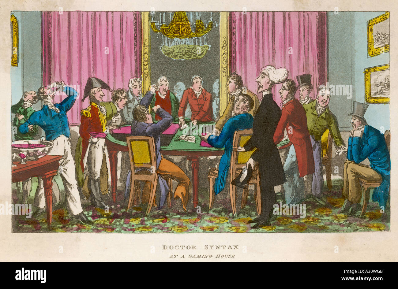 Doctor syntax at a gaming house hi-res stock photography and images - Alamy