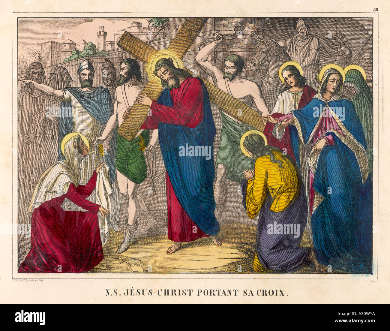 Jesus carries the cross hi-res stock photography and images - Alamy