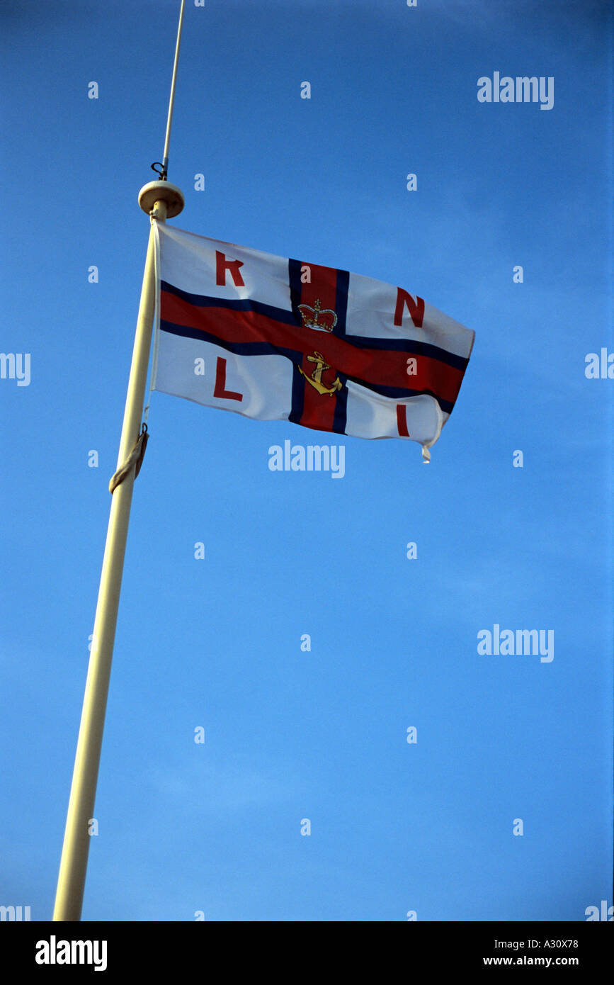 Royal National Lifeboat Institution Flag Stock Photo - Alamy