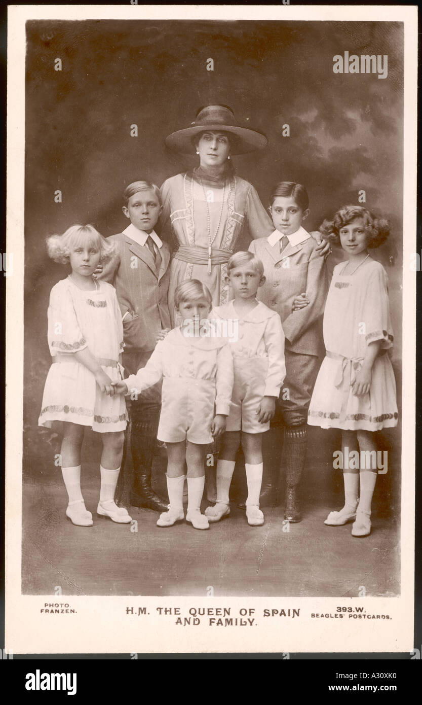 Victoria Eugenia Family Stock Photo - Alamy
