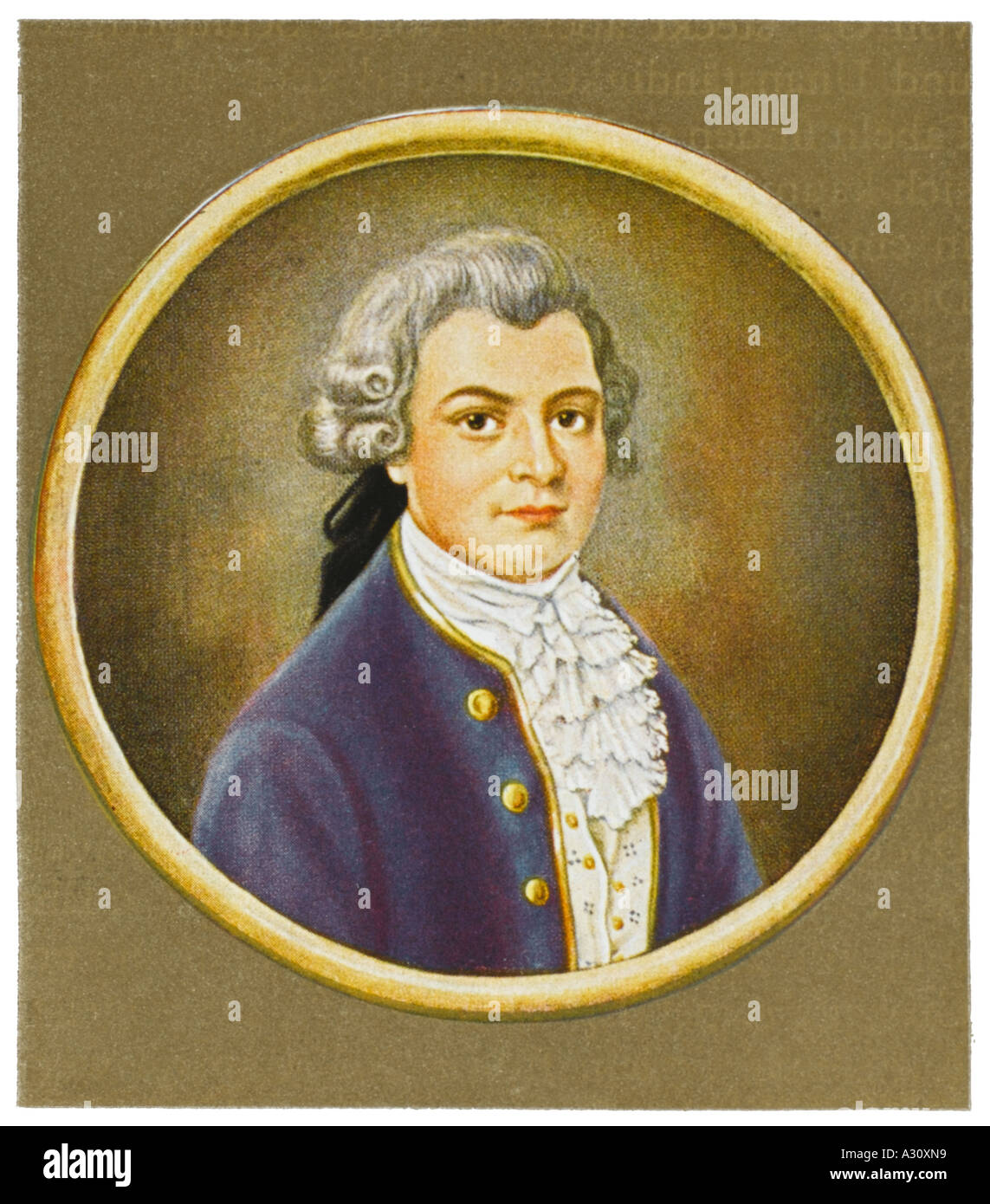 Lessing Gotthold Miniatu Stock Photo - Alamy