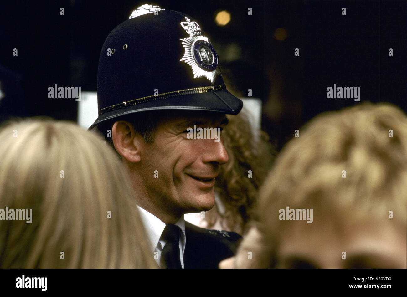 smiling portrait of policeman Stock Photo - Alamy