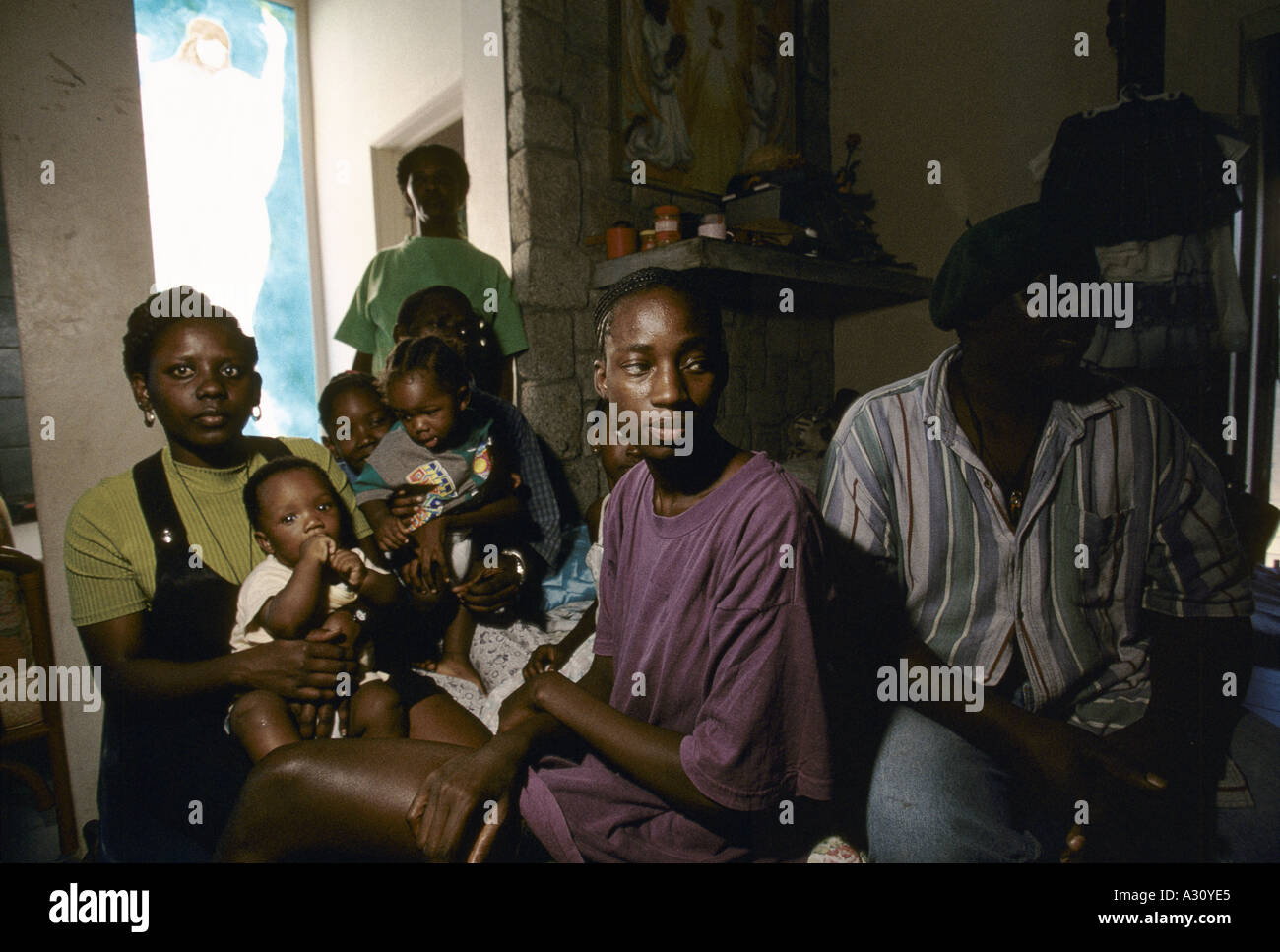 montserrat volcano homeless living in a church on the north of the ...