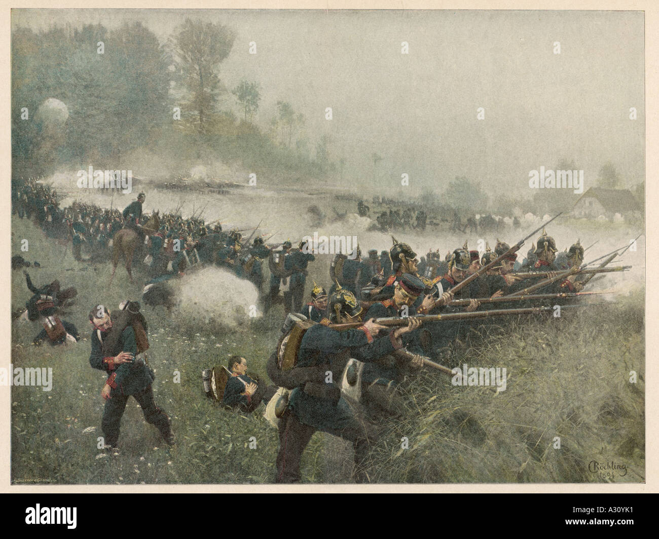 Battle Of Koeniggratz Stock Photo - Alamy