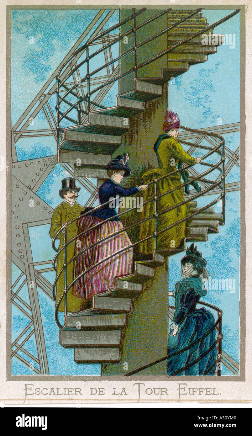 Eiffel tower lift hi-res stock photography and images - Alamy