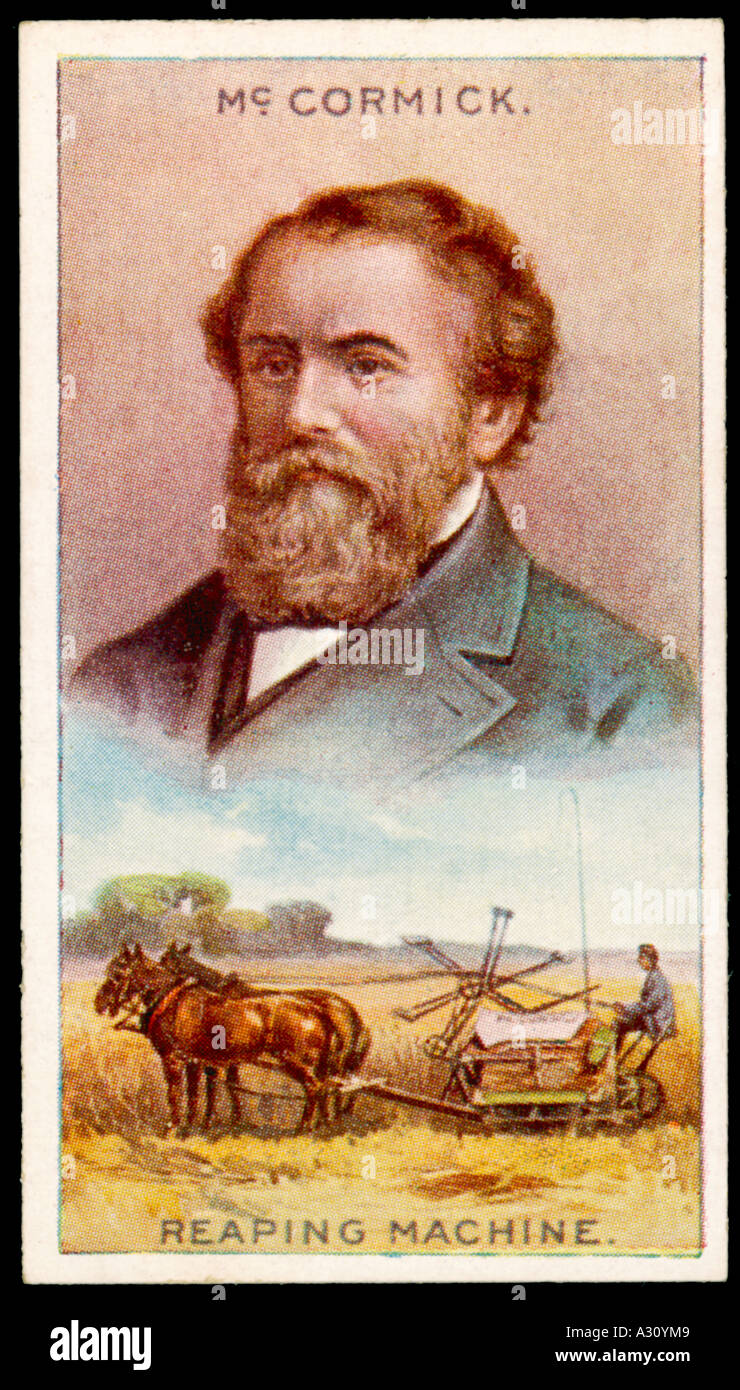 Mccormick Cyrus Cig Card Stock Photo - Alamy
