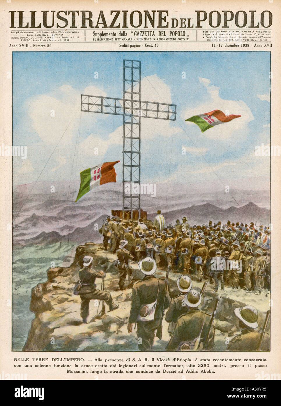 Cross On Mount Termaker Stock Photo - Alamy