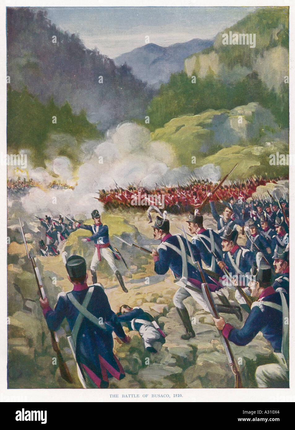 Battle Of Busaco 1810 Stock Photo - Alamy
