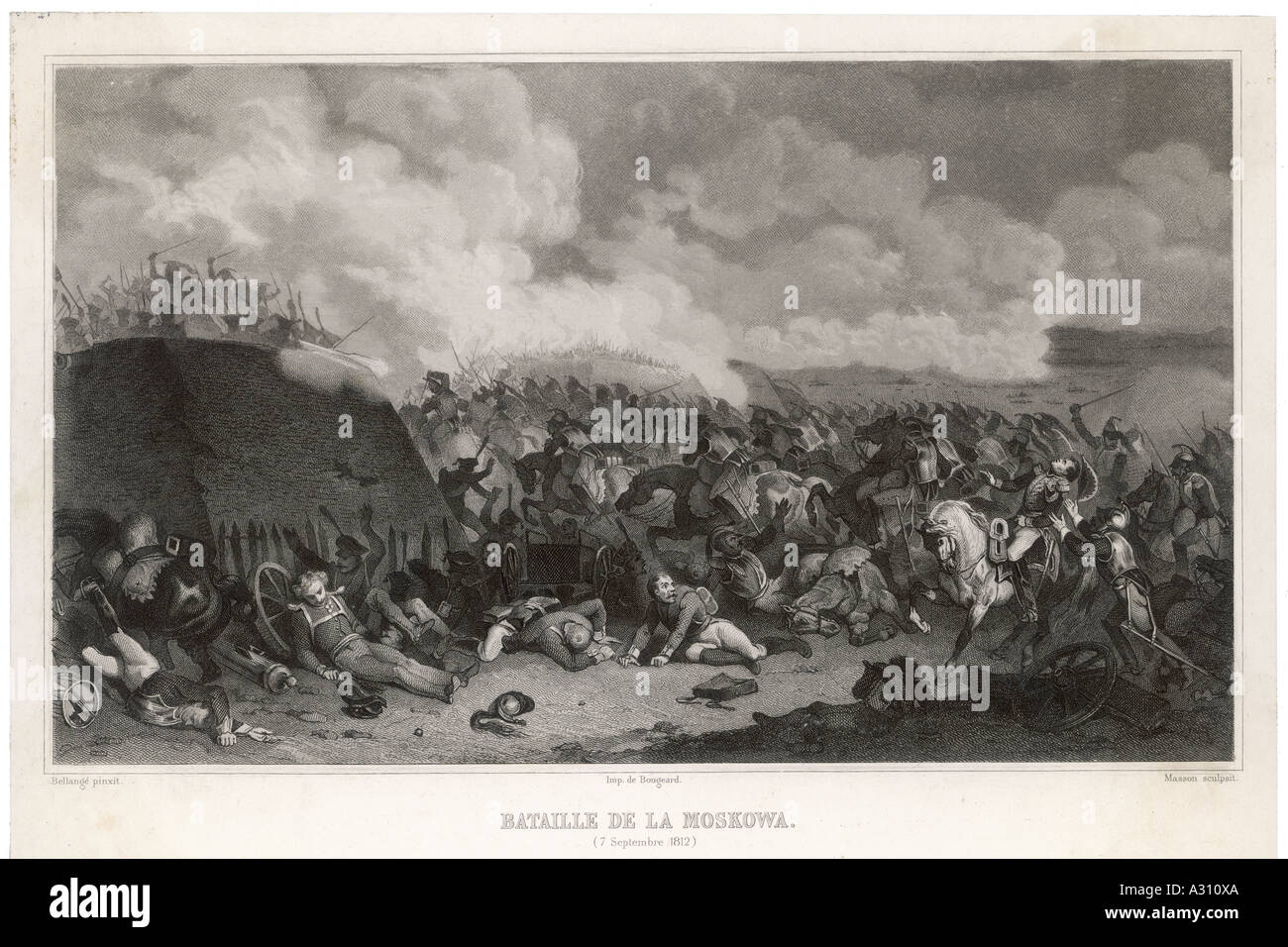 Battle Of Moscow 1812 Stock Photo - Alamy