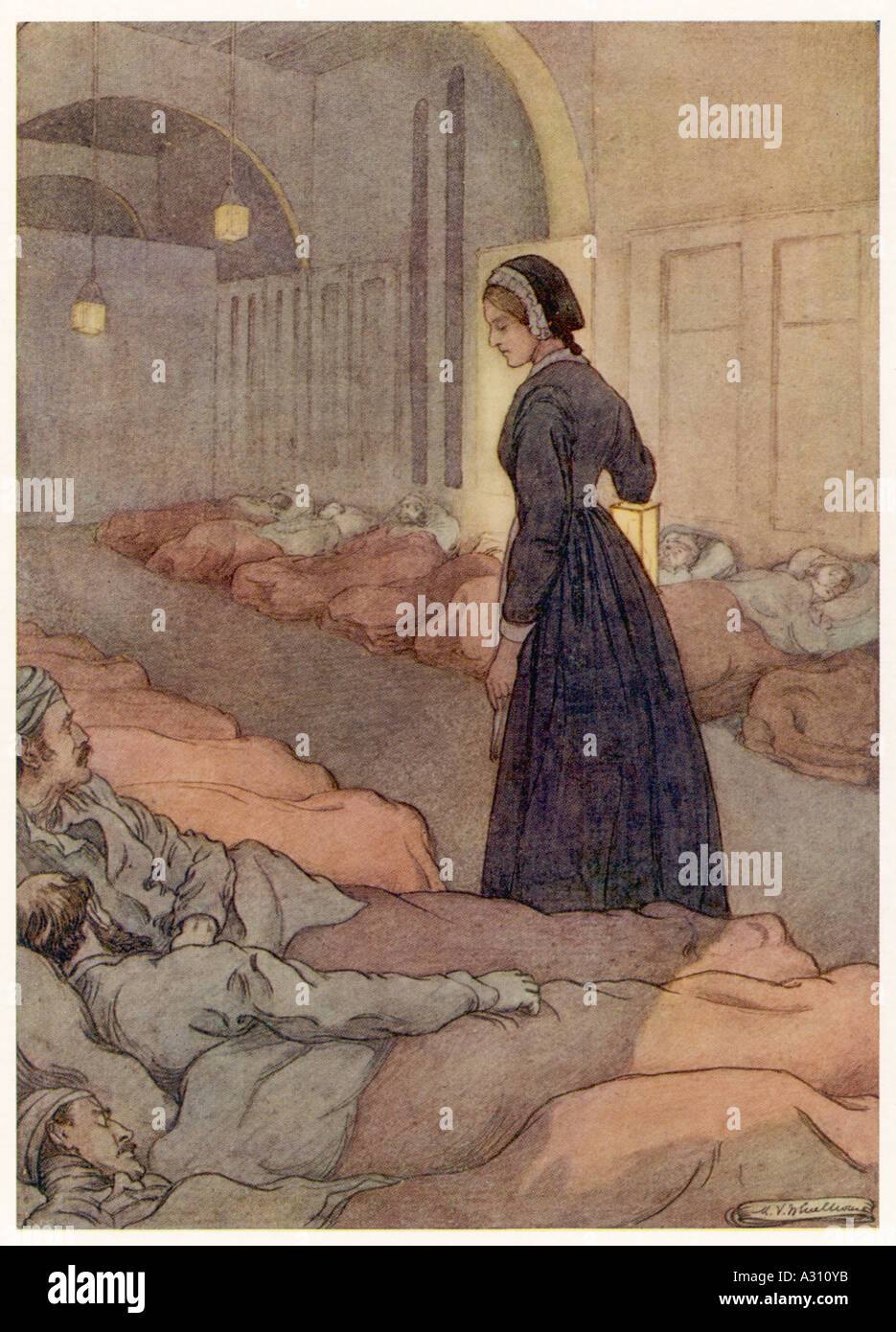 Nightingale Scutari Ward Stock Photo - Alamy