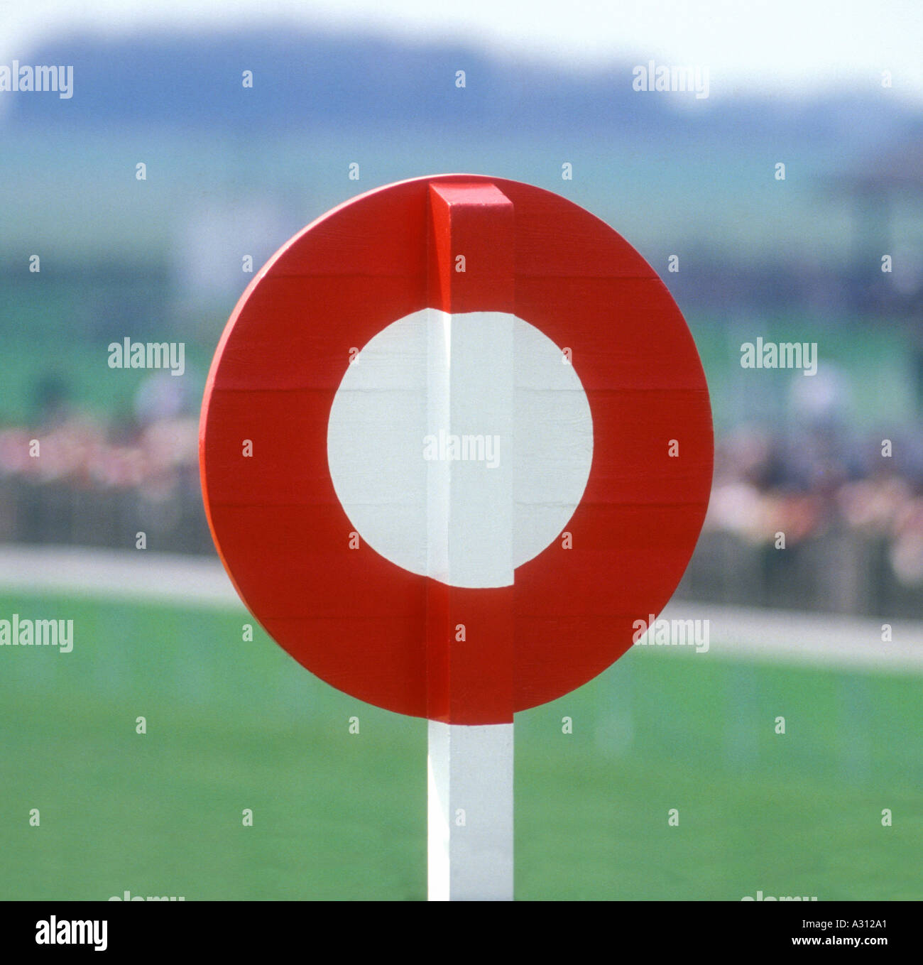 Vintage late 1970s Newmarket horseracing the Winning Post Stock Photo ...