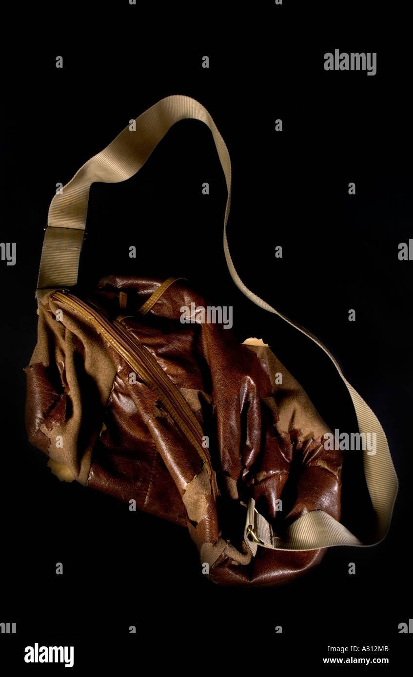 Brown and black leather satchel bag hi-res stock photography and images ...