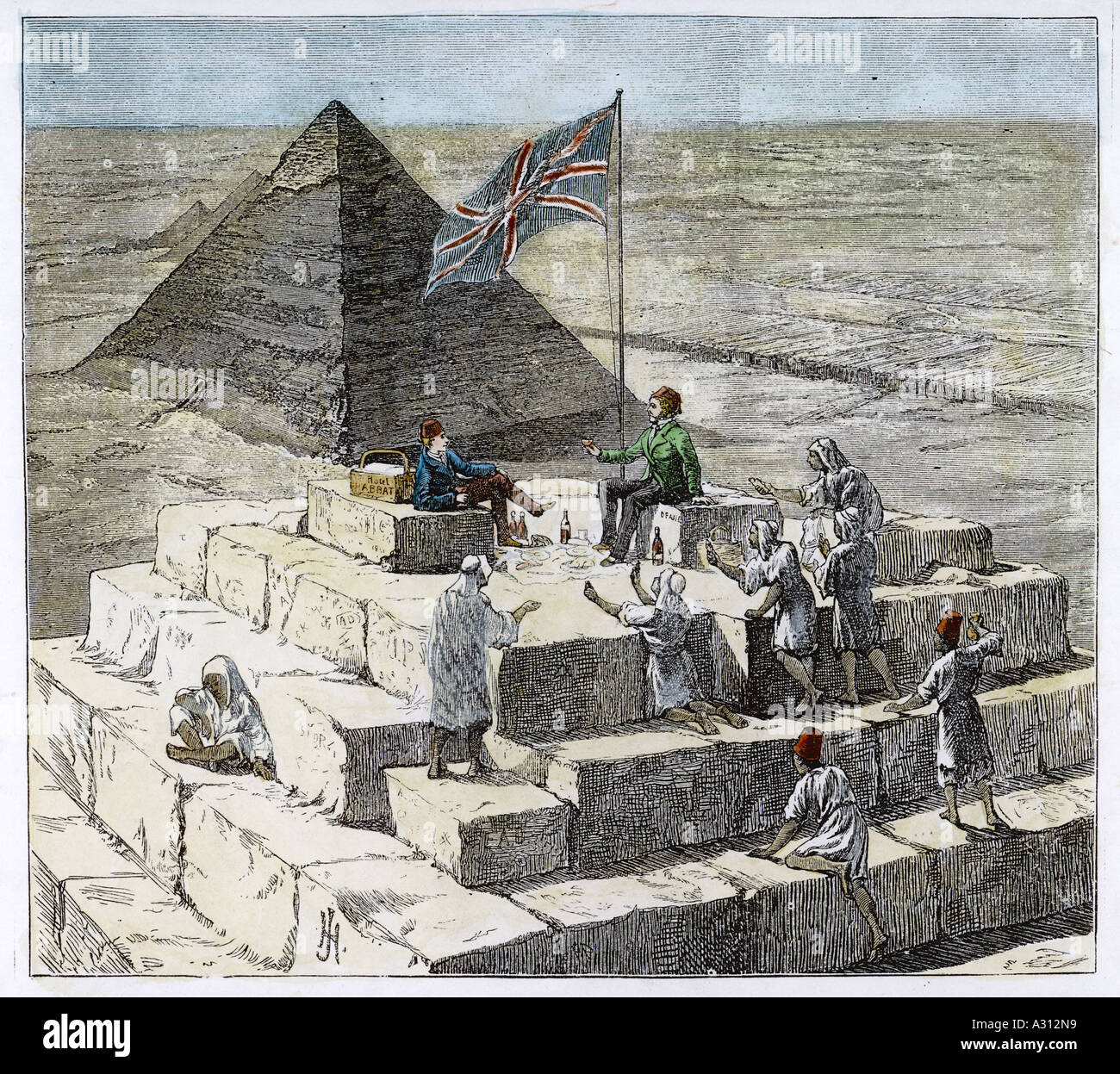 Picnic on great pyramid hi-res stock photography and images - Alamy