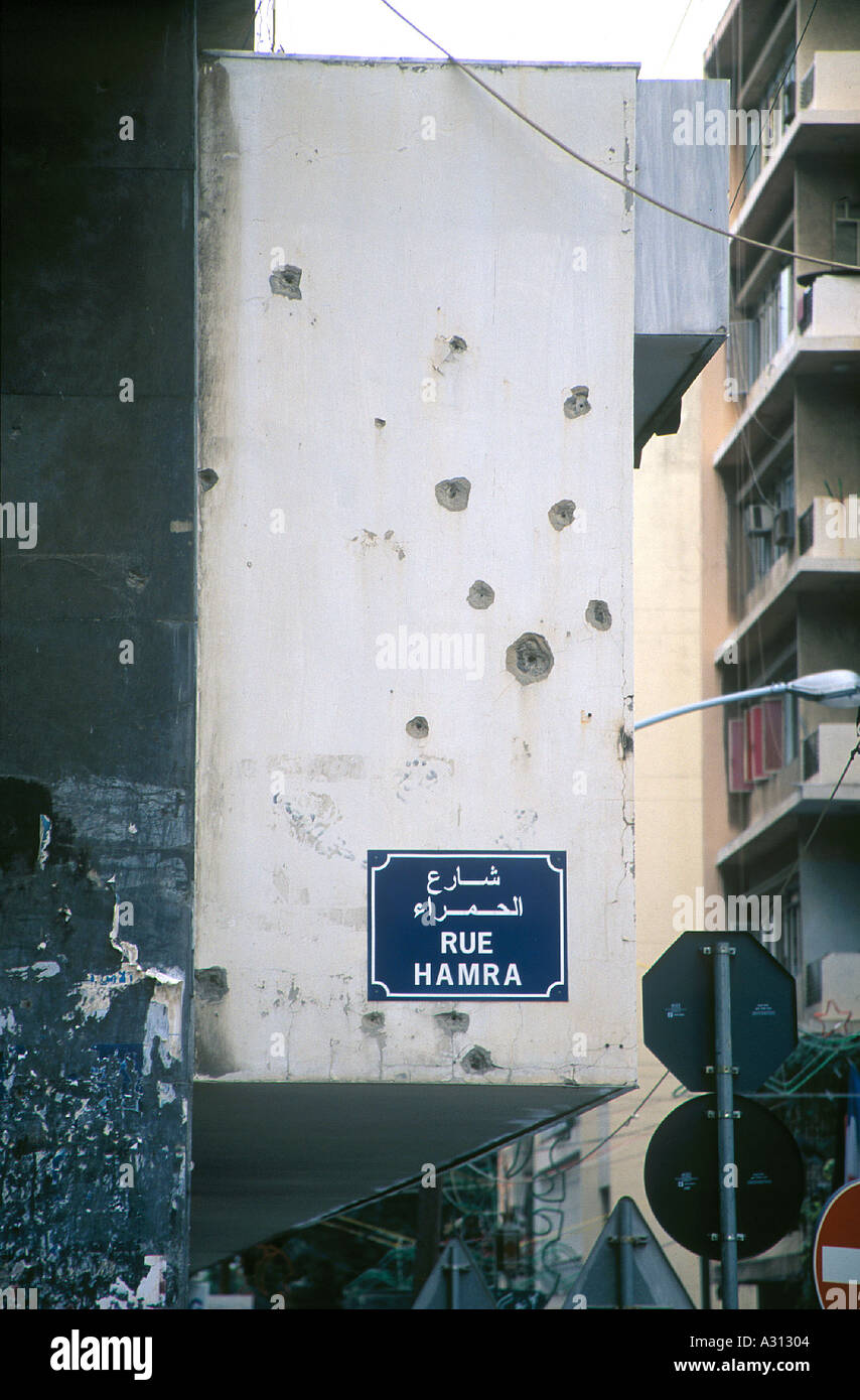 Bullet holes on building wall Stock Photo - Alamy