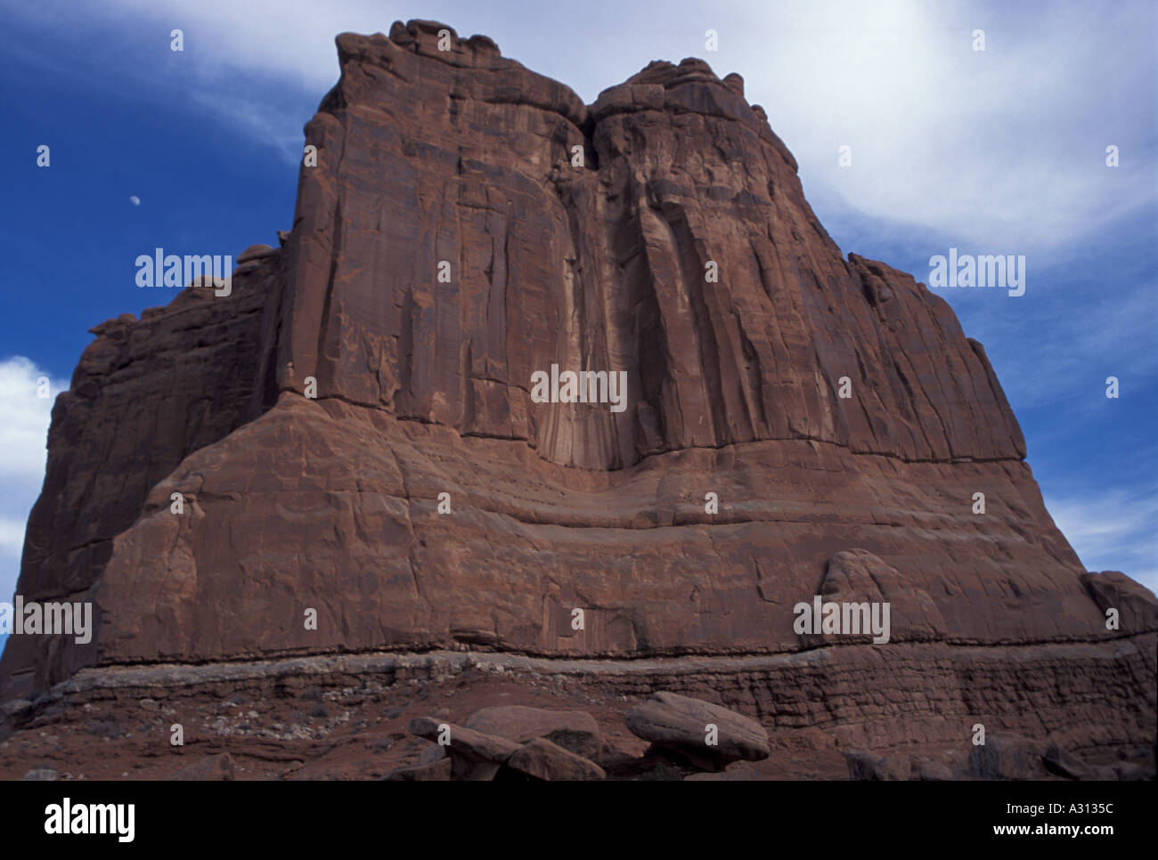 Courthouse Rocks Arches National Park Utah United States of America ...