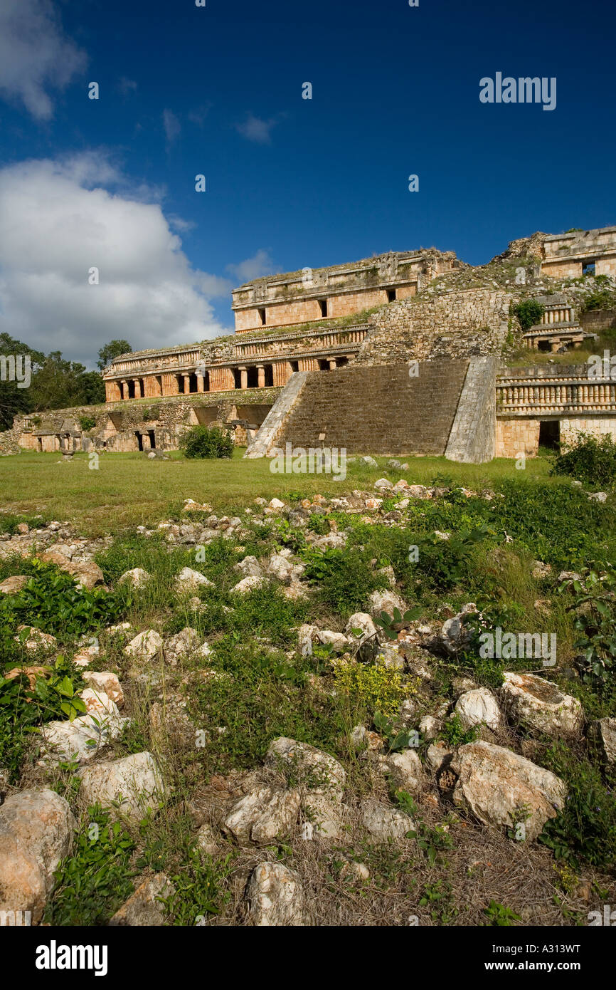 The Palace at the ruined Mayan city of Sayil in Mexico Stock Photo - Alamy