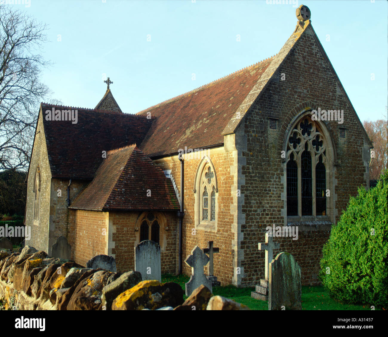 English Country Church at Churt Surrey UK Stock Photo - Alamy