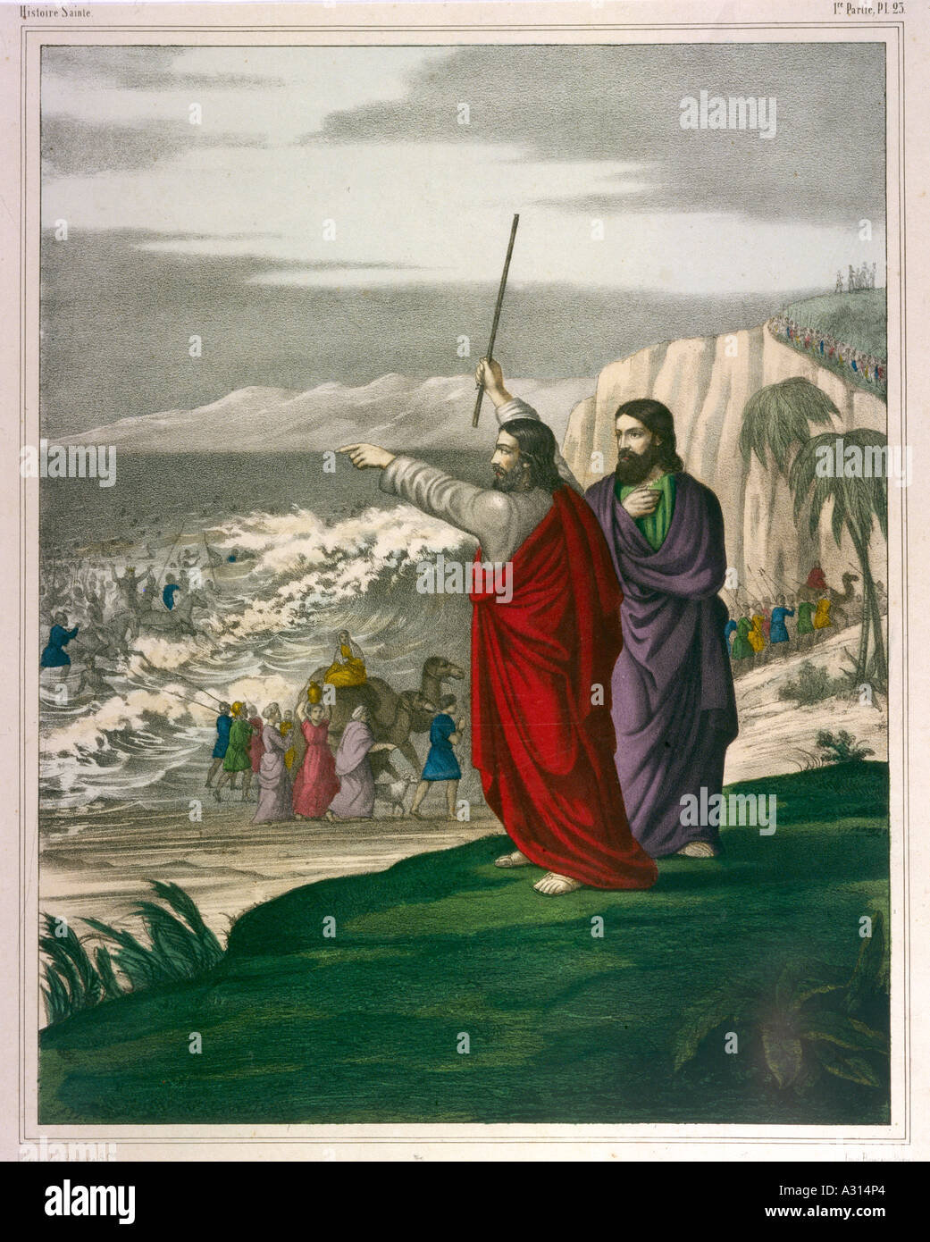 The israelites crossing the red sea hi-res stock photography and images ...