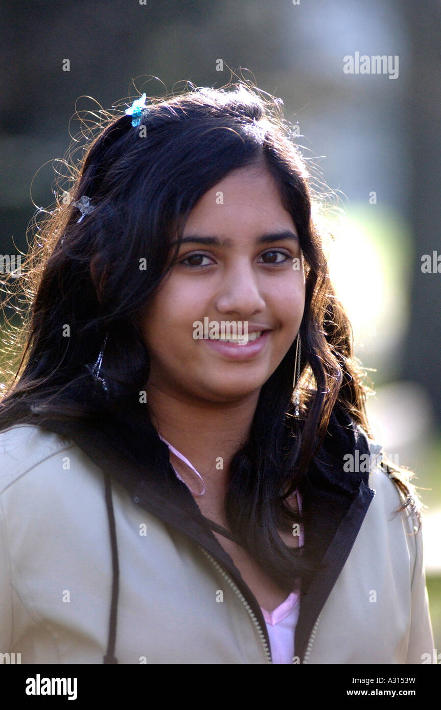 Royalty free photograph of British female asian student portrait in ...