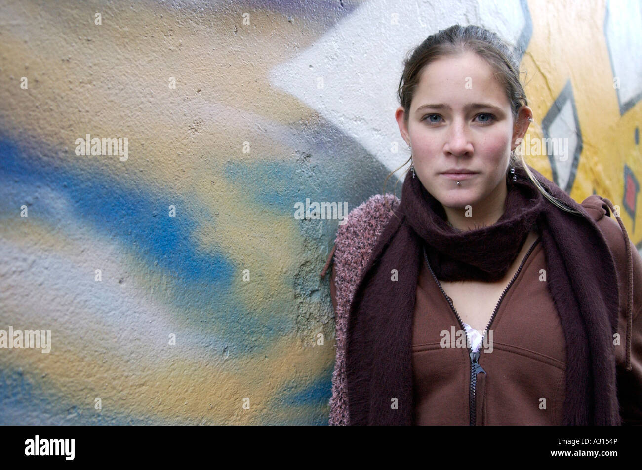 Royalty free photograph of British female student looking to camera ...