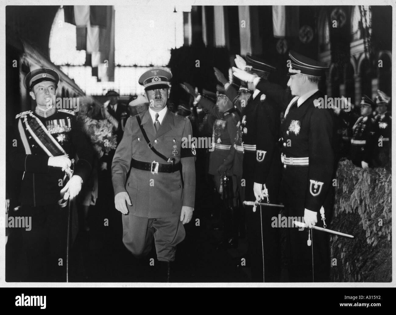 Adolf hitler greets in hi-res stock photography and images - Alamy