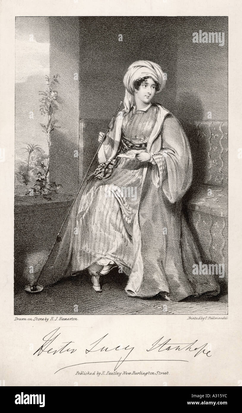 Hester L Stanhope Hamert Stock Photo - Alamy