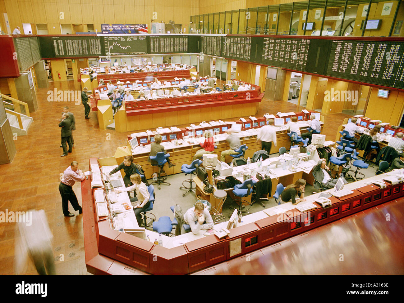 Frankfurt Stock Exchange interior. The Borse Stock Photo - Alamy