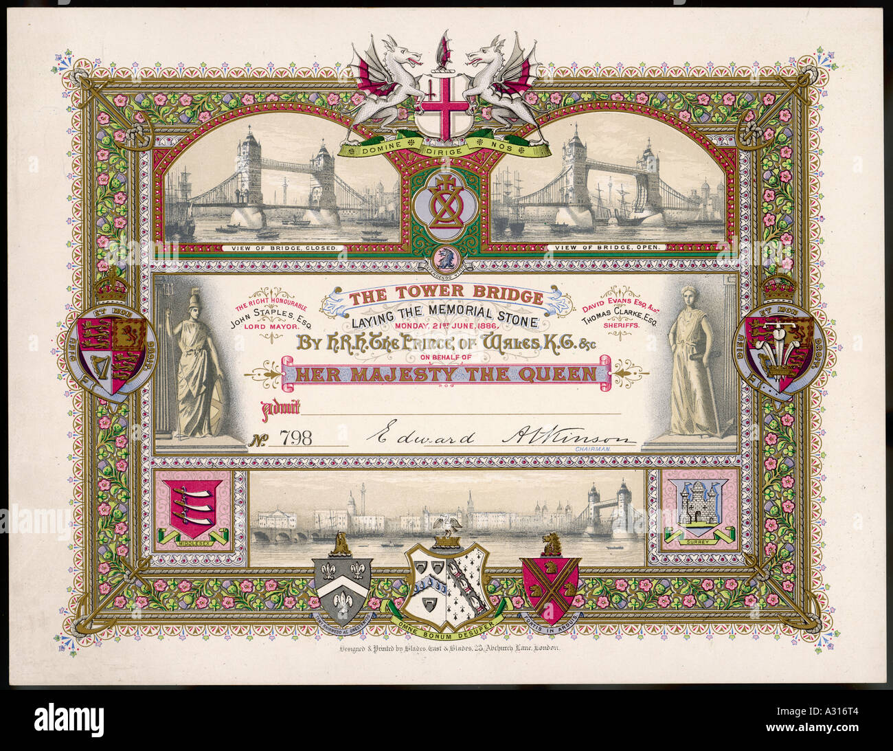 Tower Bridge Invitation Stock Photo - Alamy