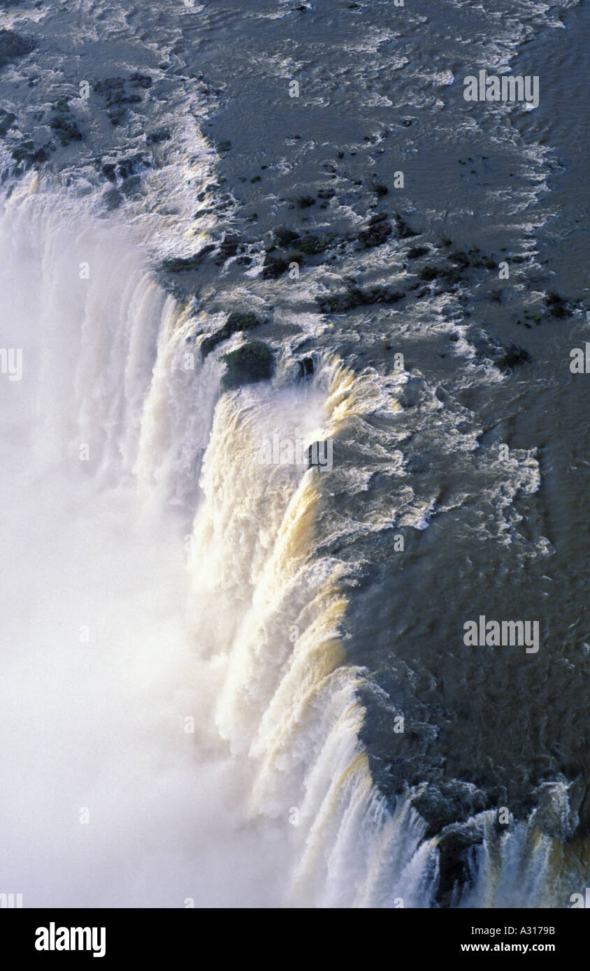 Iguaçú Falls border of Brazil and Argentina Stock Photo - Alamy