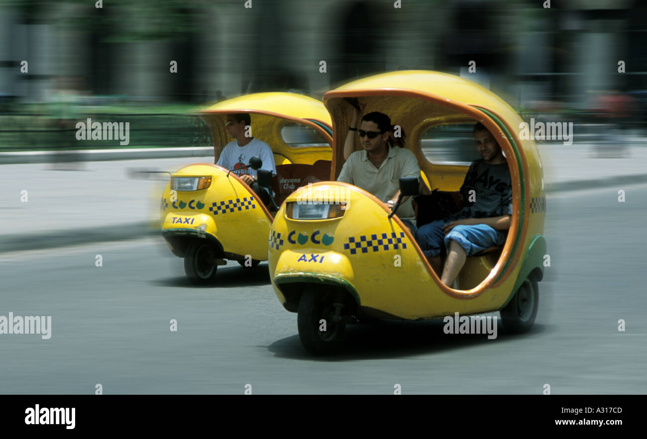 Coconut taxis in Havan Cuba Stock Photo - Alamy