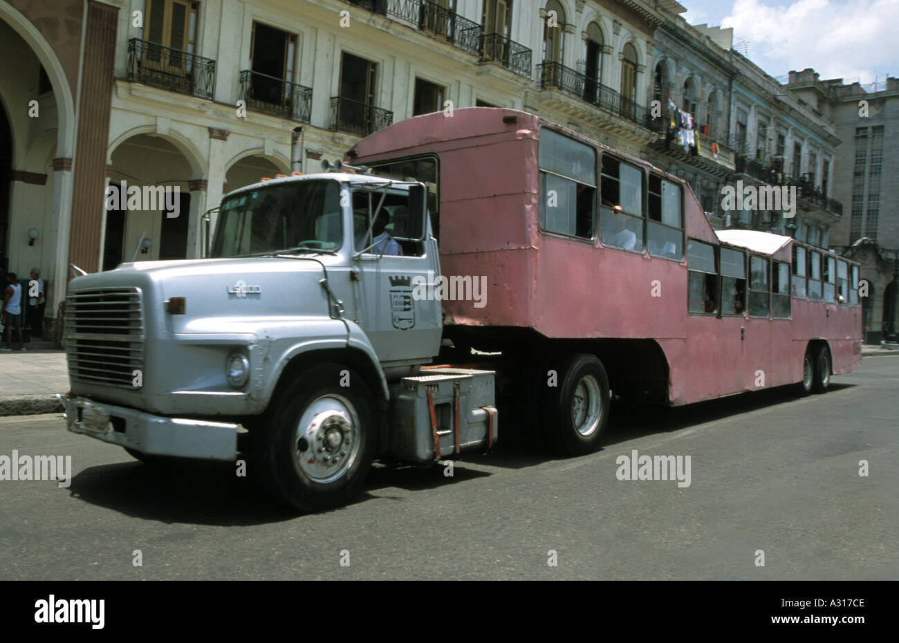 Camel bus in Havana Cuba Stock Photo - Alamy