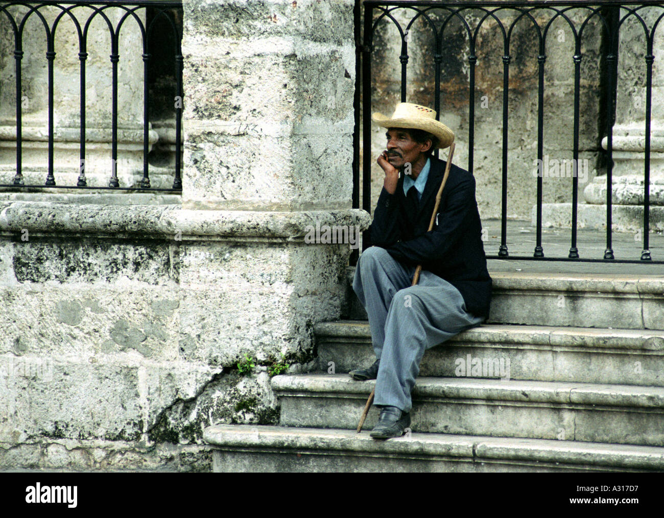 Cuban man in Havana Stock Photo - Alamy