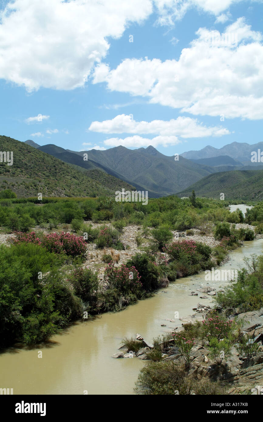 River Gamka on Route 62 in the Little Karoo Swartberg Mountains South ...