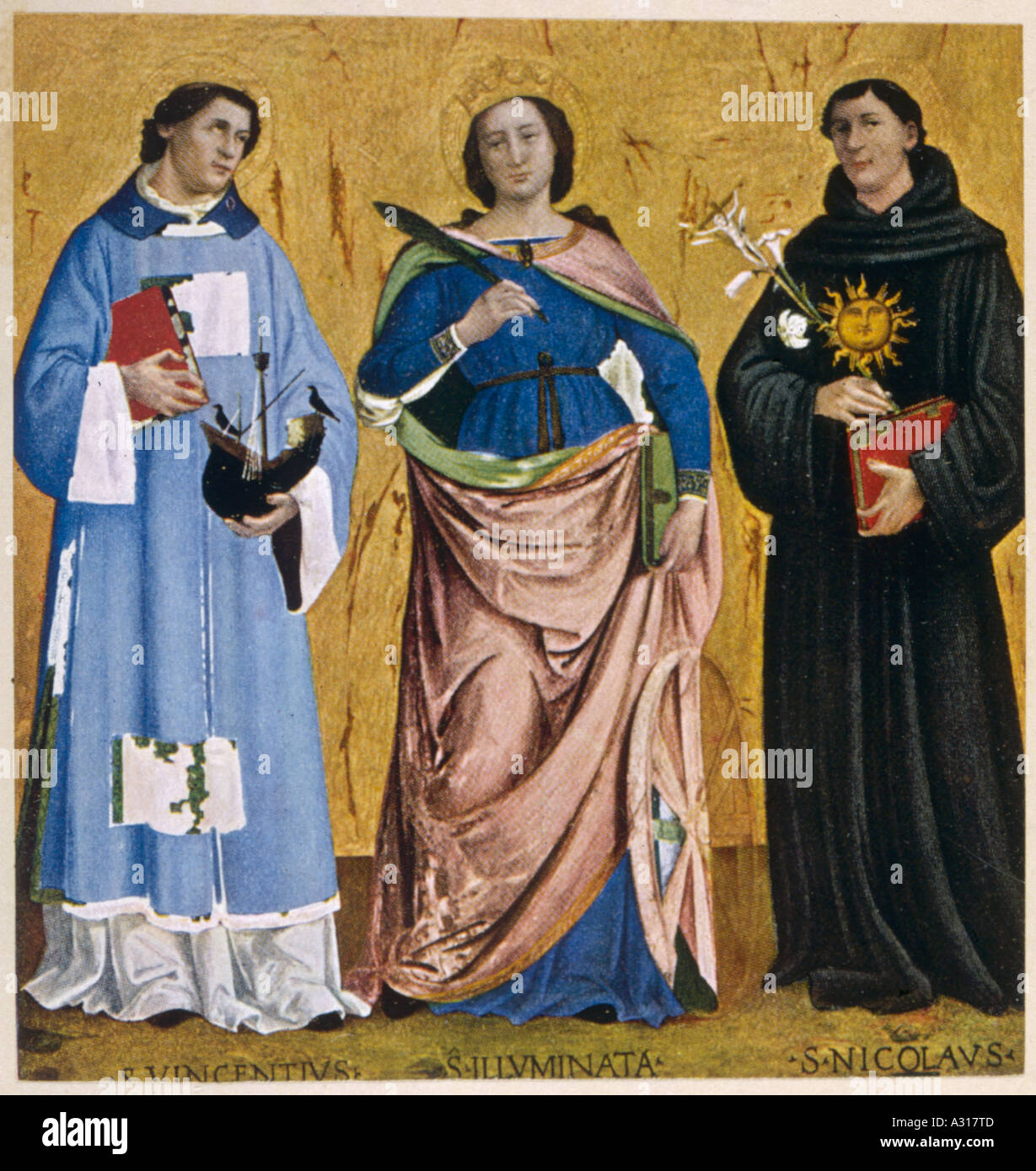 St Vincent Romano Panel Stock Photo - Alamy