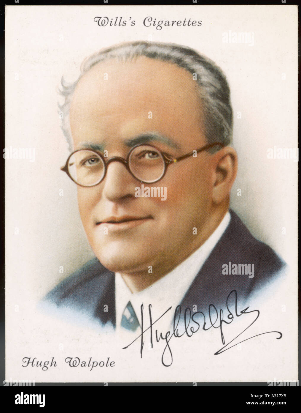 Hugh Walpole Cig Card Stock Photo - Alamy