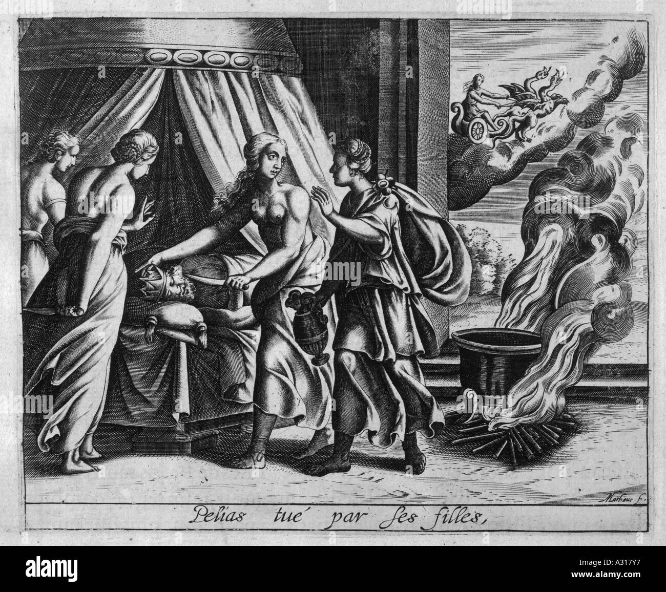 Medea And Pelias Stock Photo - Alamy