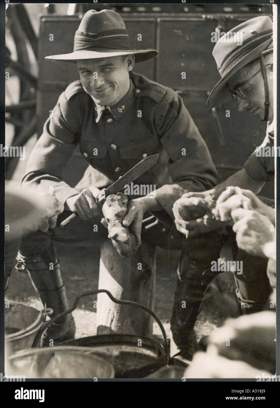 Soldiers Peeling Potatoes High Resolution Stock Photography and Images ...