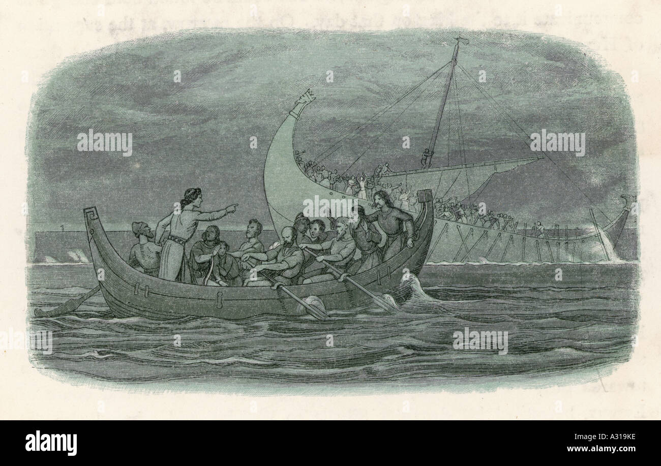 Wreck Of White Ship Stock Photo - Alamy