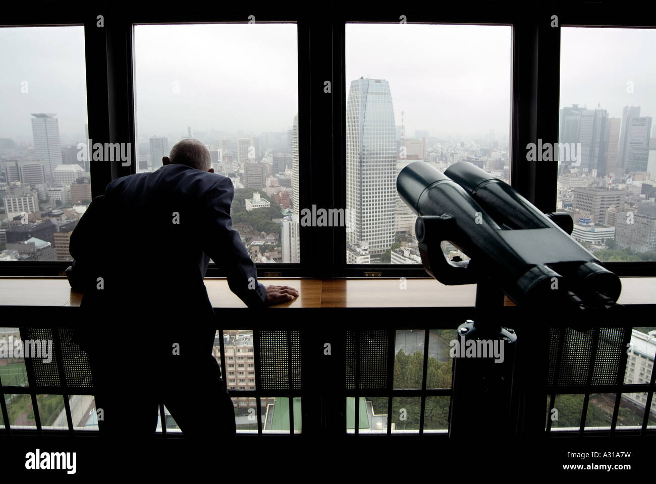 Atago Green Hills building (the tallest on panoramic view) from Tokyo ...