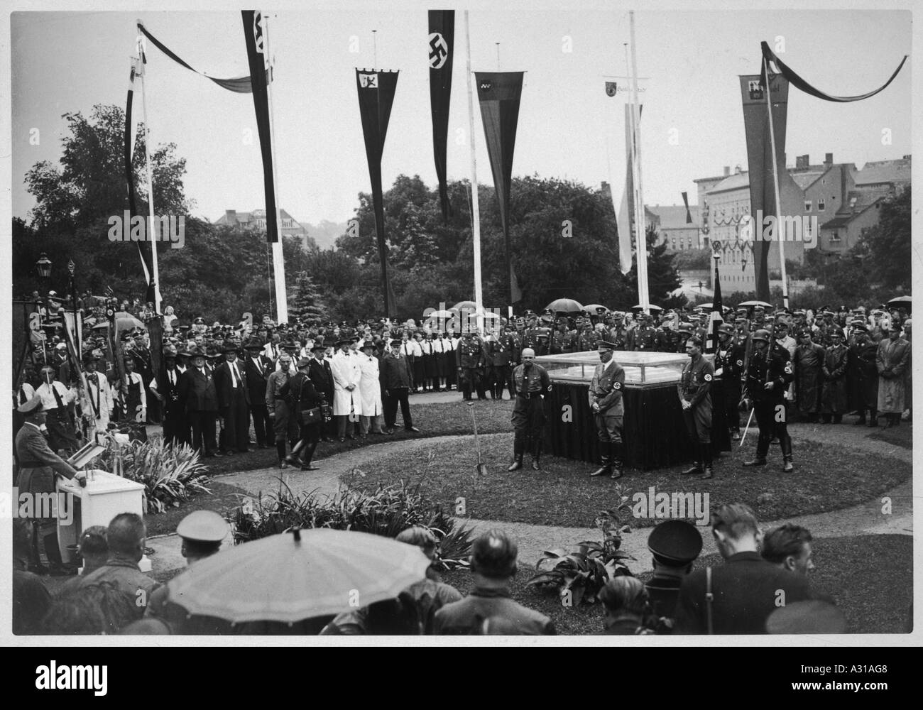Hitler Foundation Stone Stock Photo - Alamy