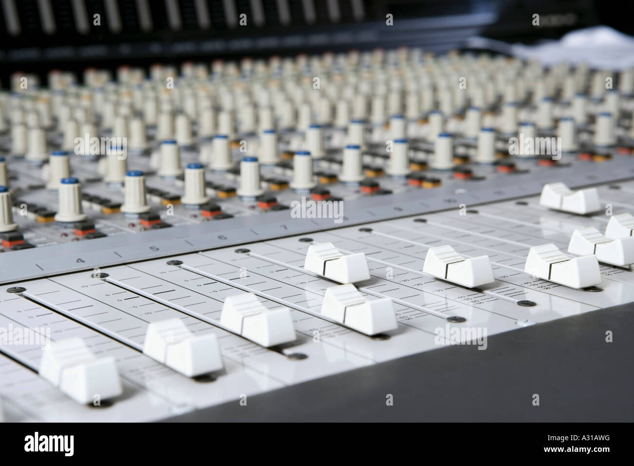 Sound mixer in recording studio Stock Photo - Alamy
