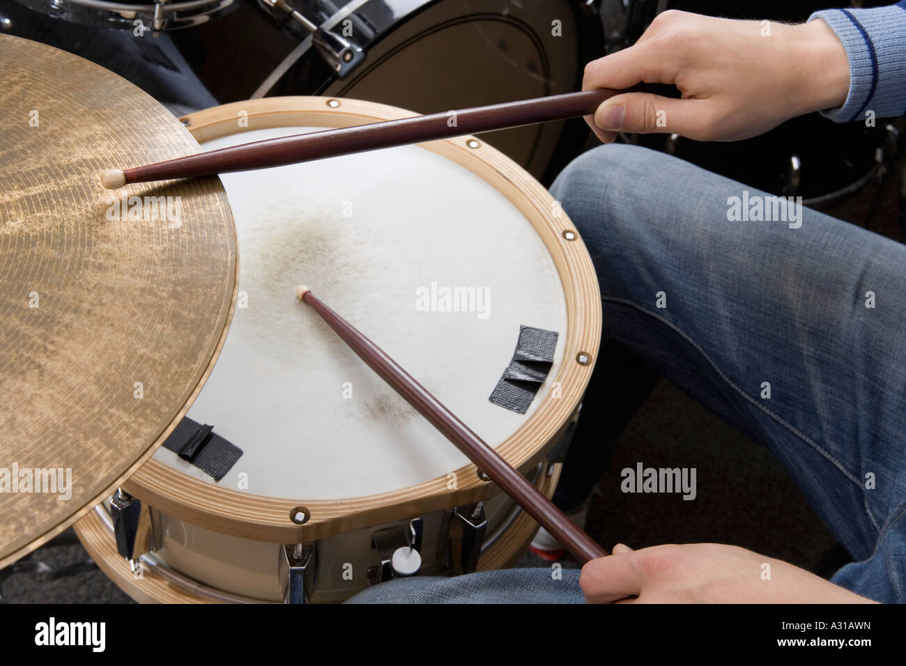 Man playing hand drum hi-res stock photography and images - Alamy