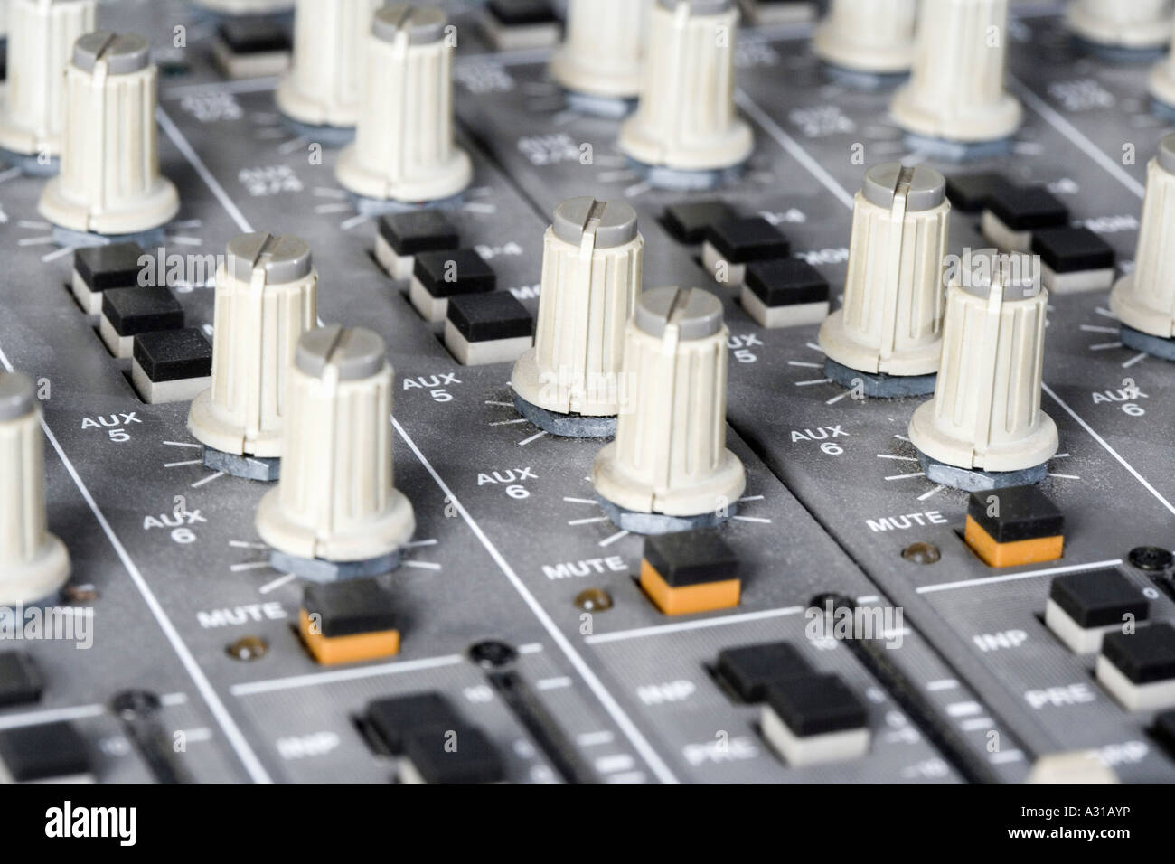 Close up of sound mixer Stock Photo - Alamy