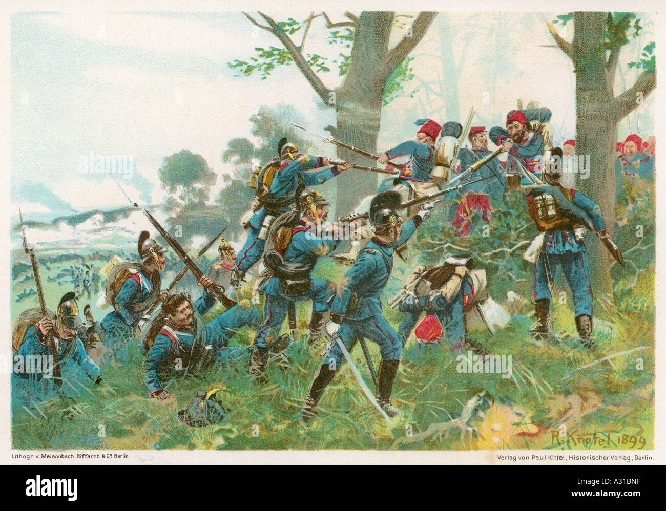 Battle Of Worth 1870 Stock Photo - Alamy