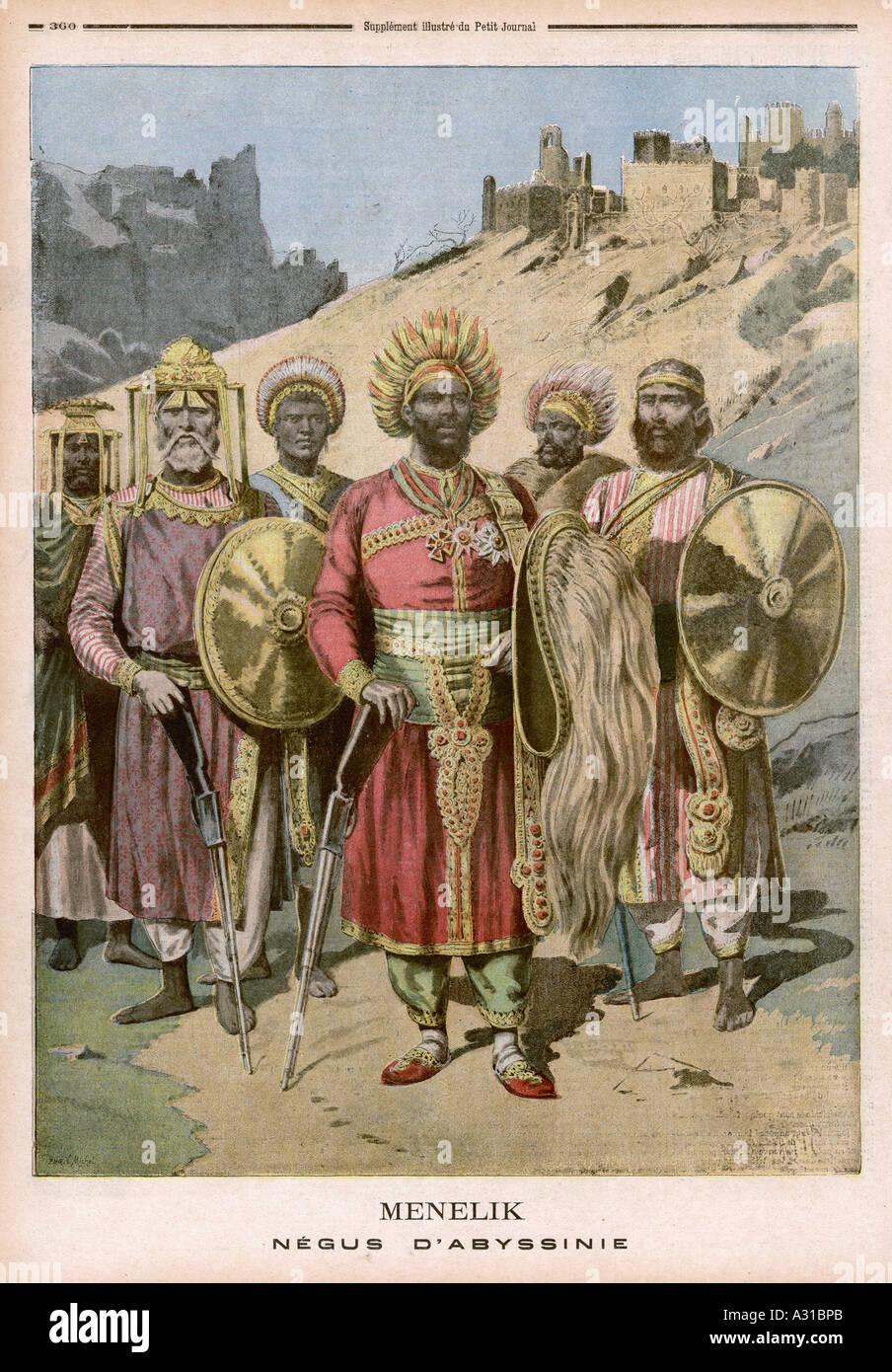 Menelik Ii Ethiopia Pj Stock Photo - Alamy
