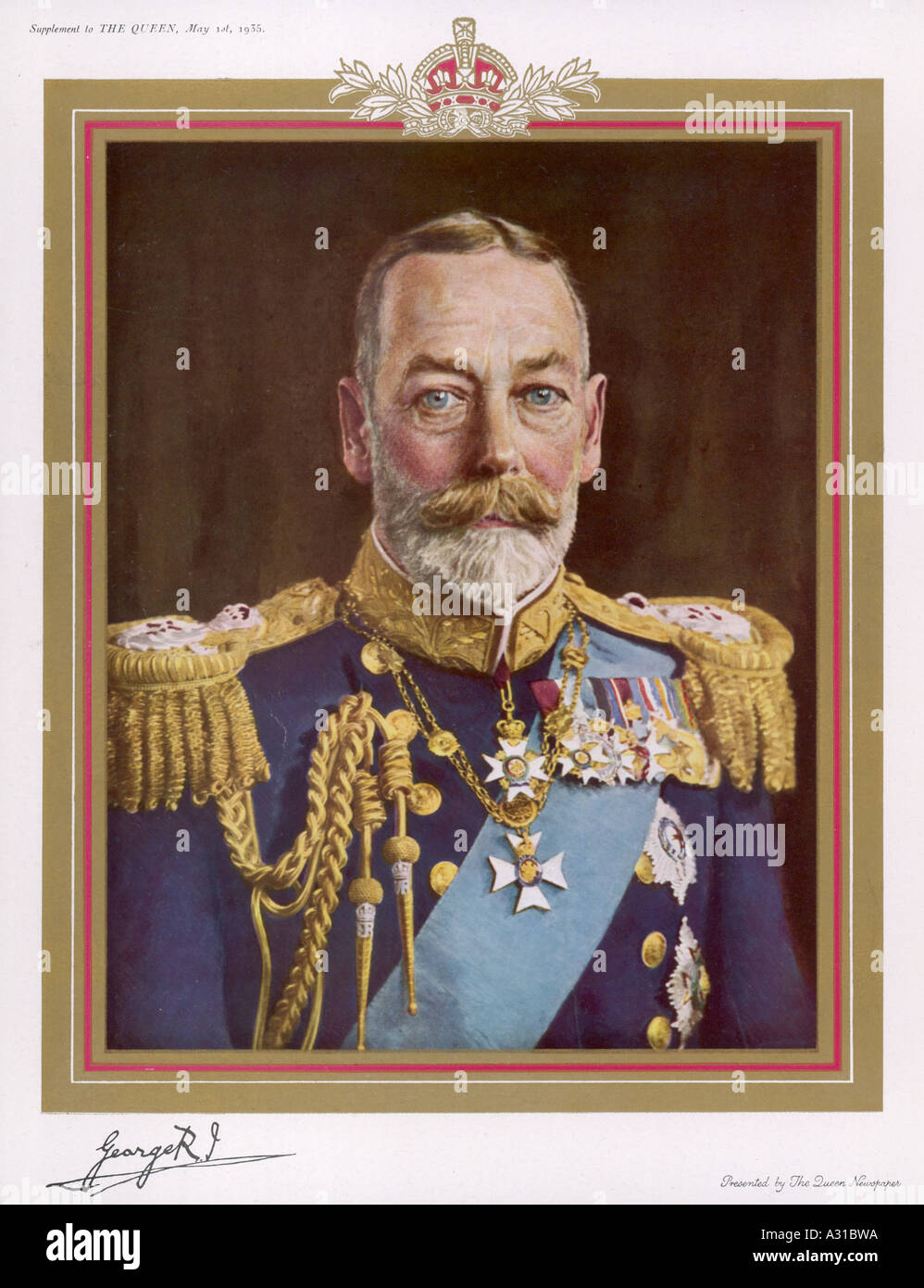 George V The Queen 1935 Stock Photo - Alamy
