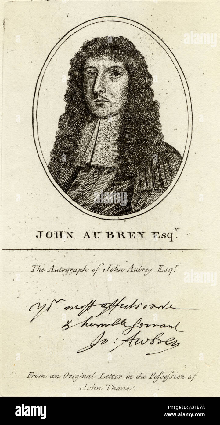 John aubrey 1626 hi-res stock photography and images - Alamy