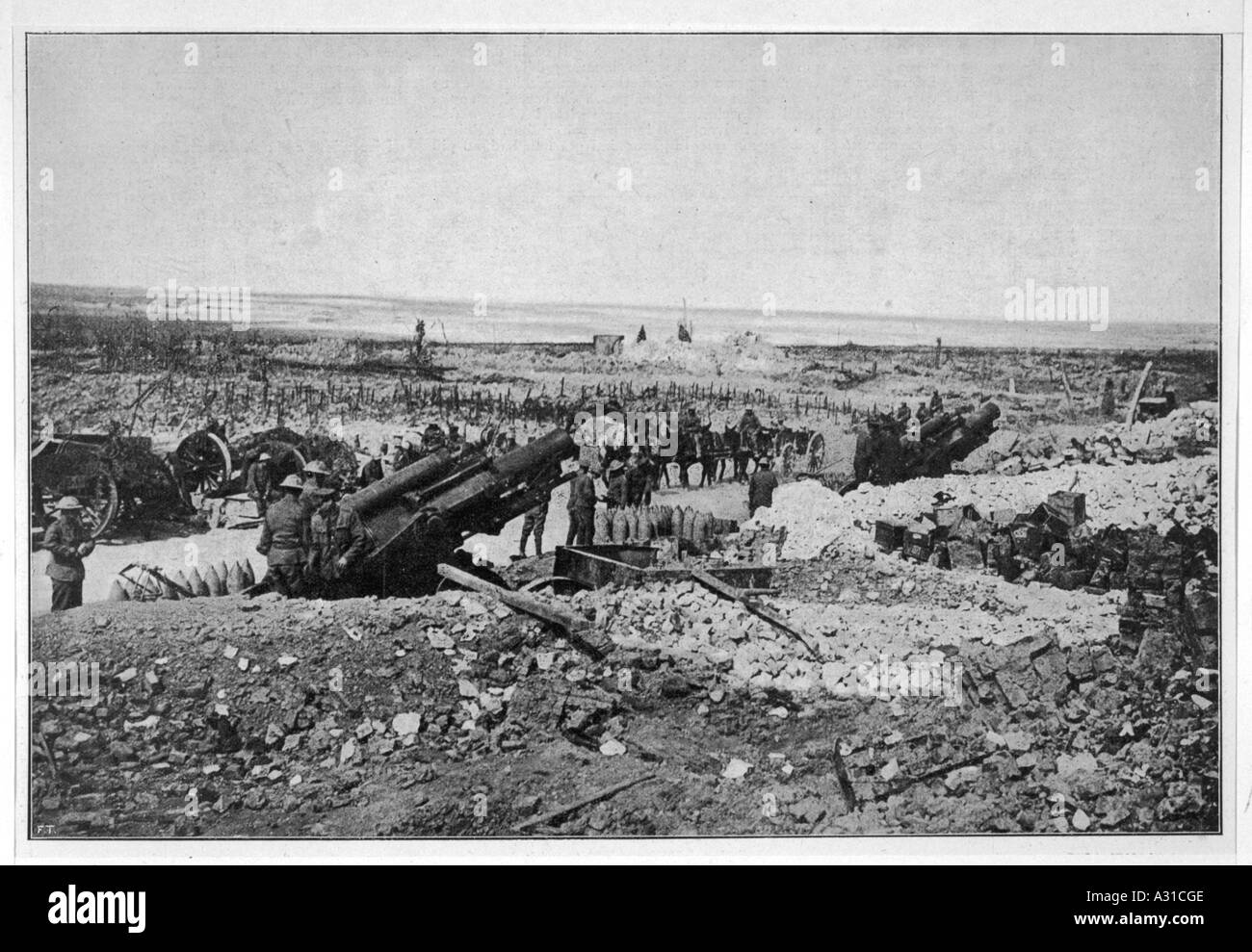 Ww1 British Artillery Stock Photo - Alamy