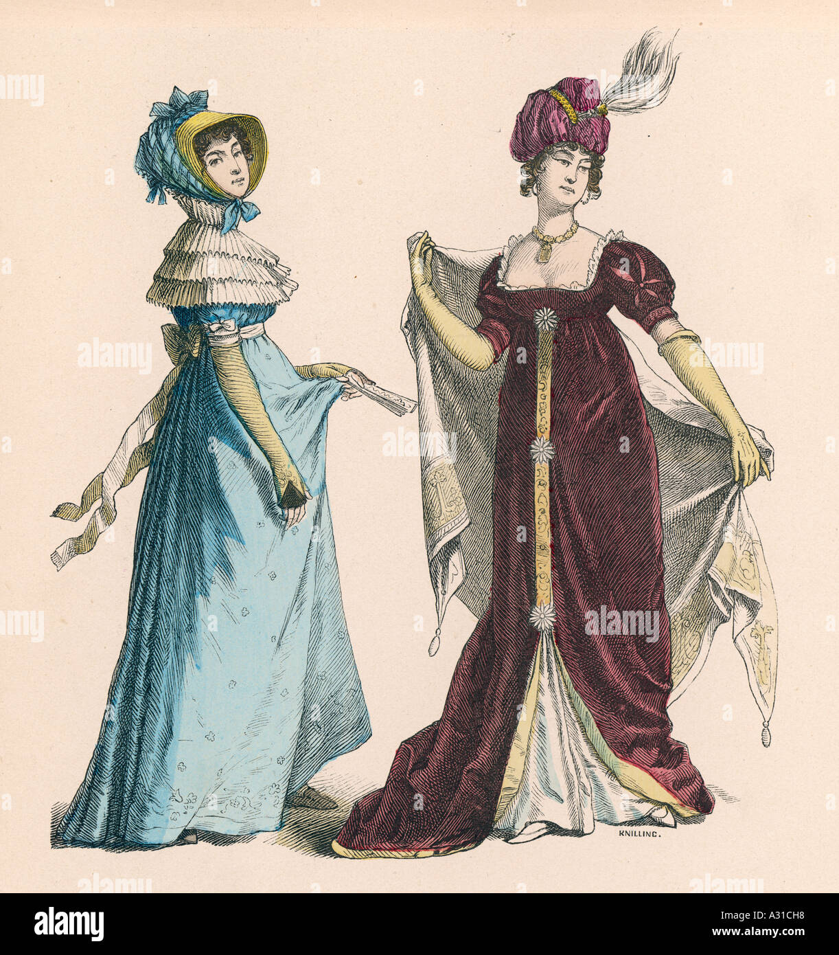 Dresses Of 1805 Stock Photo - Alamy