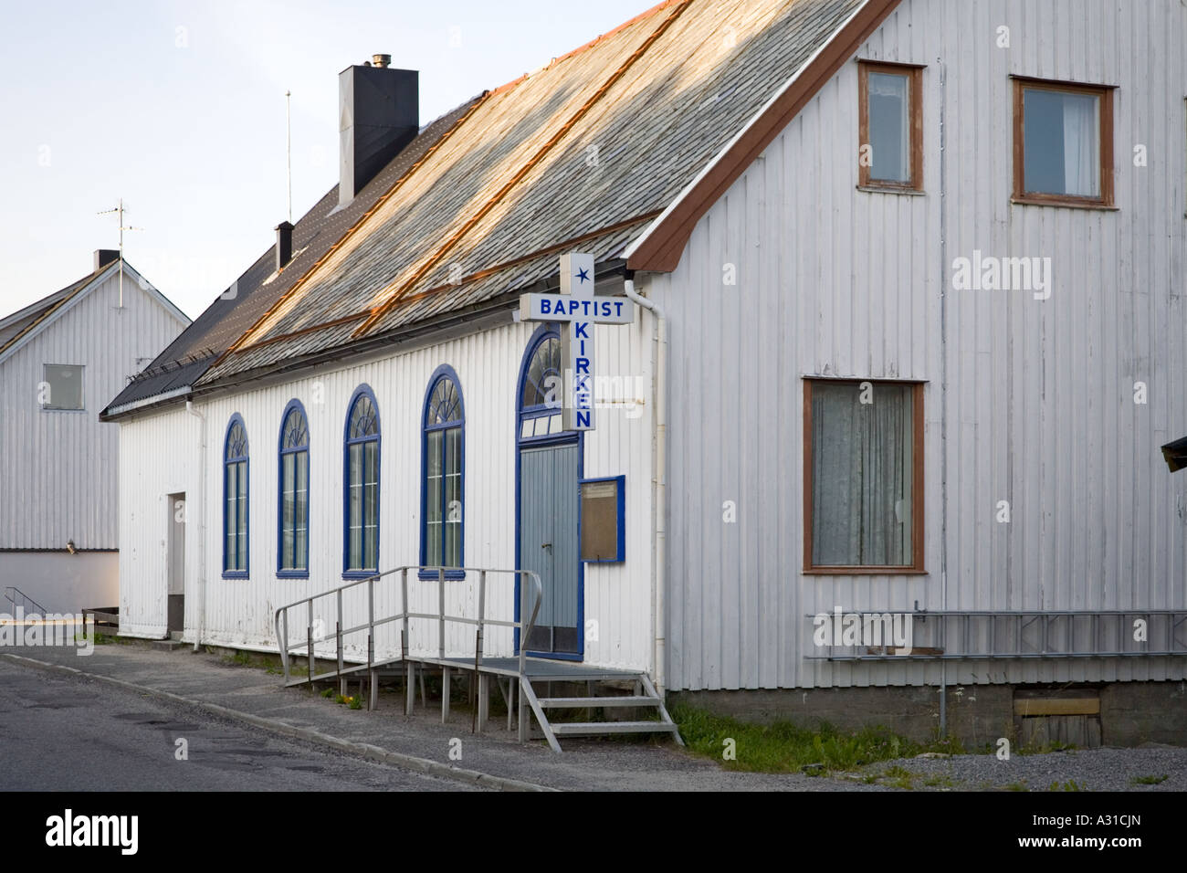 The Baptist Church at Rorvik Norway Stock Photo - Alamy
